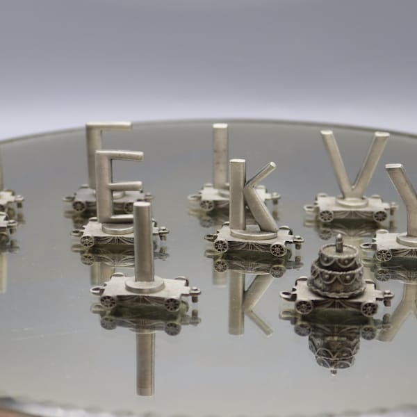Pewter Letters - Etsy