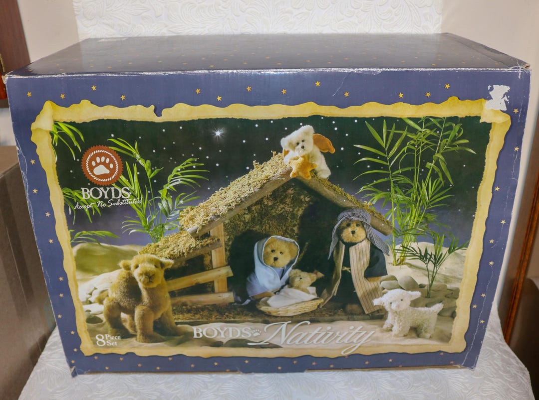Vintage Boyds Bear Plush Nativity Set: 8-piece Christmas Collection - Etsy
