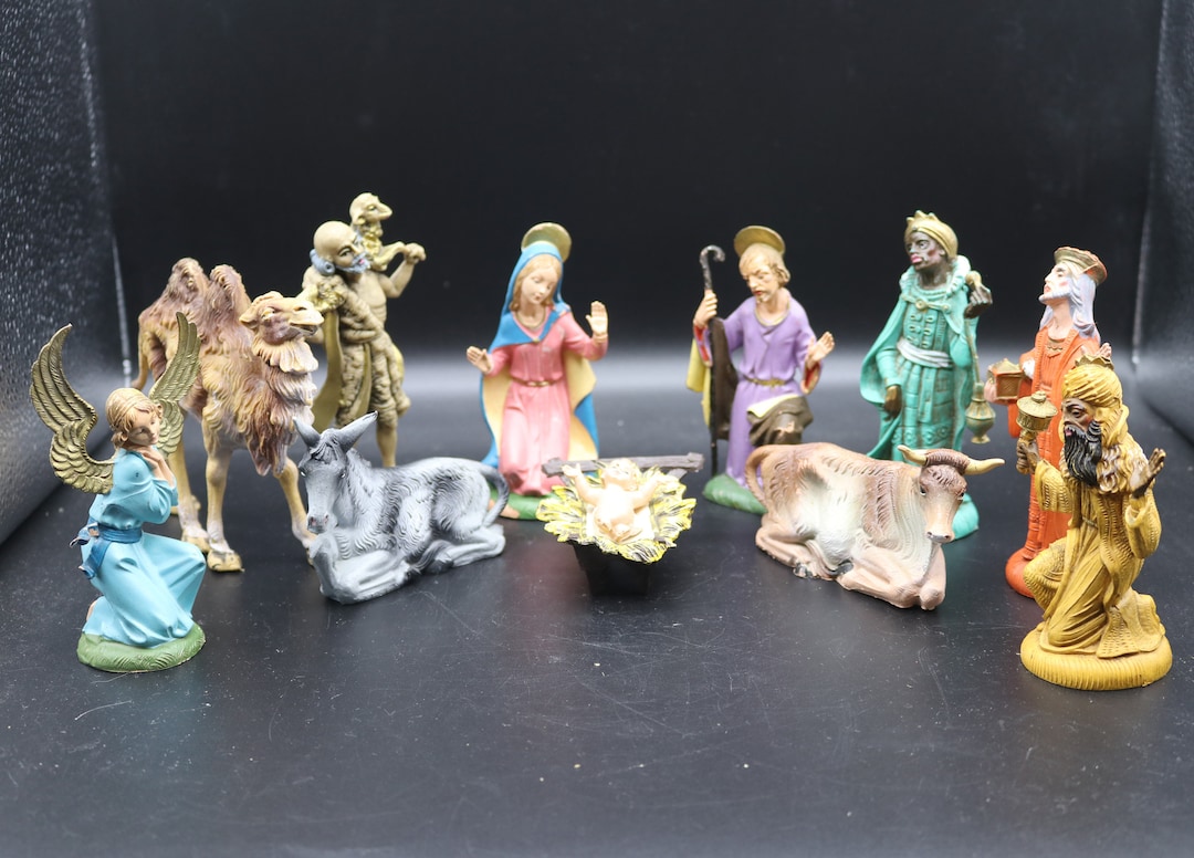 1970s Italian Depose Fontanini 12 Pcs Nativity Set - Holy Family - 3 ...
