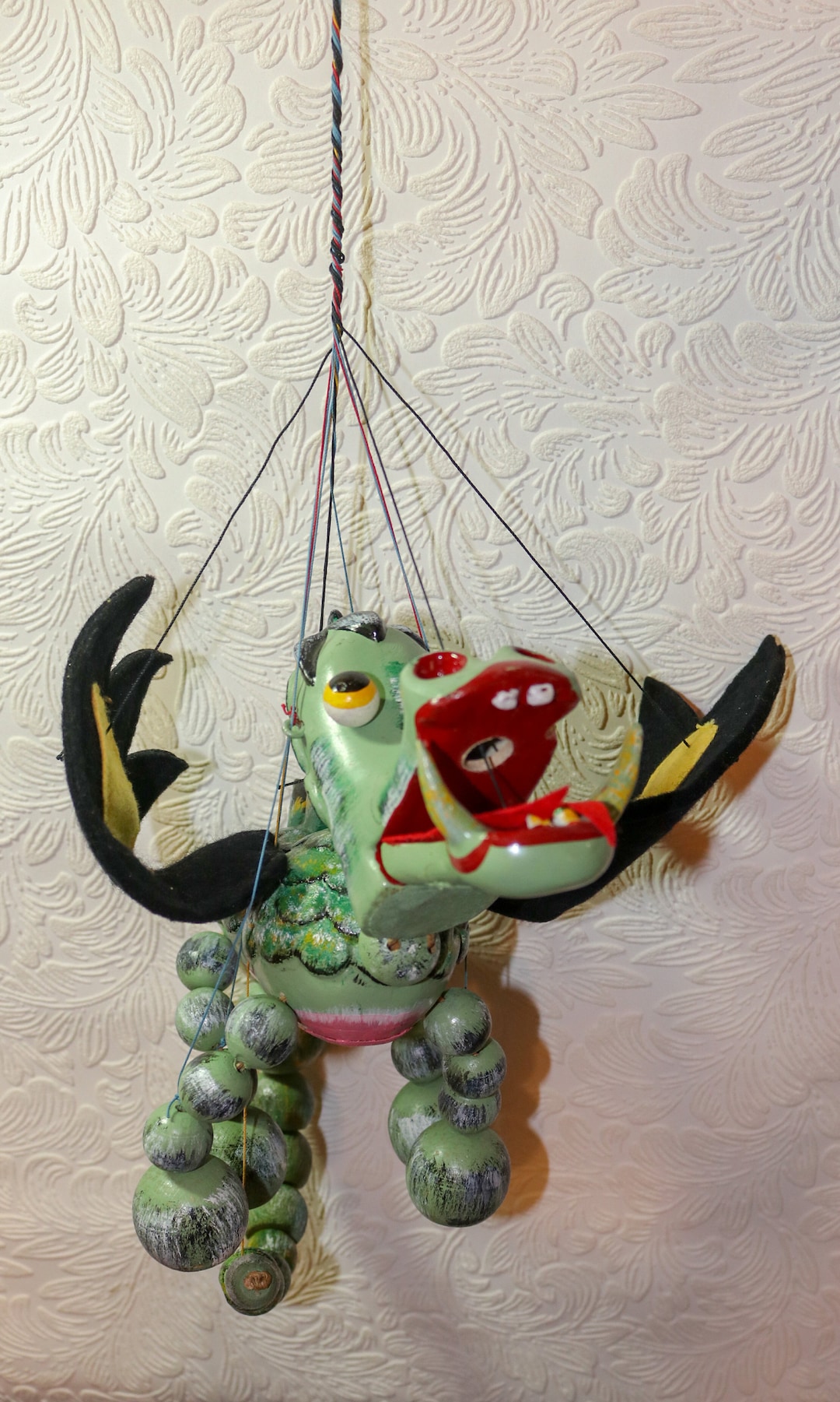 Vintage 1960s Pelham Puppets Marlborough Wilts Mother Dragon Marionette ...