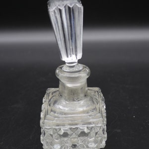 Vintage Perfume Bottle - Hollywood Regency Perfume Bottle - Square ...