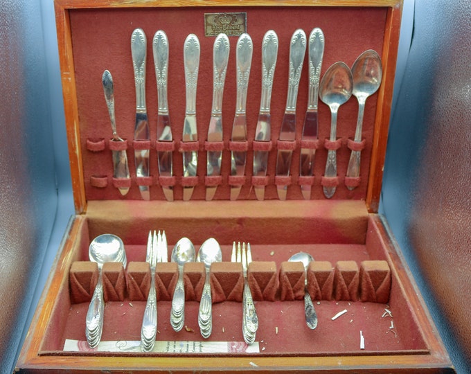 National Silver Co "king Edward" Silverplate Flatware Set - 1951 - 41 ...