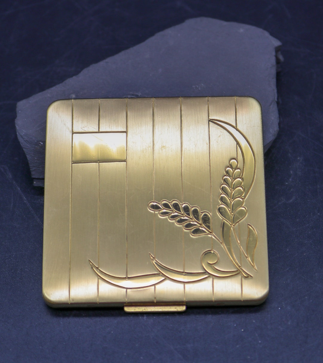 Vintage Gold-plated Cosmetic Compact by Ritz - Made in USA - Unused NOS ...