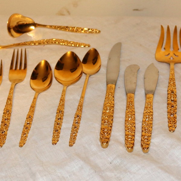 Oneida Gold Flatware - Etsy