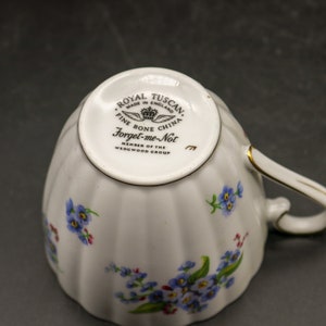 Vintage Royal Tuscan "forget-me- Not" Tea Cup & Saucer - Etsy