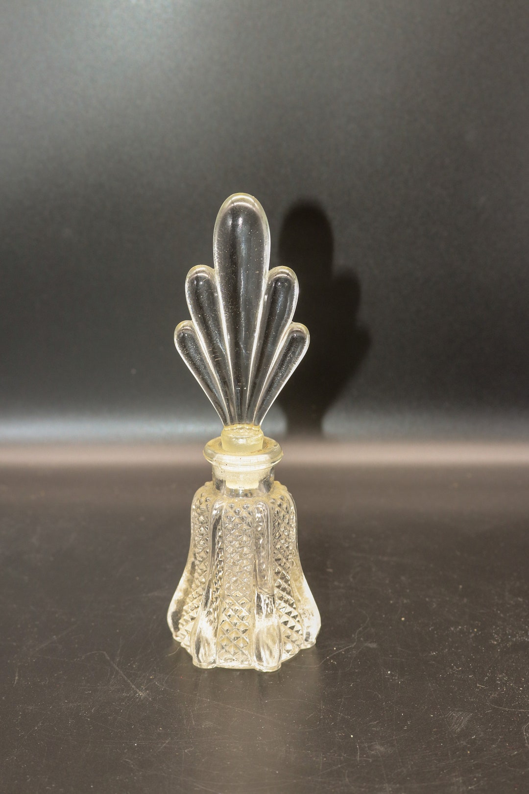 Vintage Perfume Bottle - Hollywood Regency Perfume Bottle - Large Plume ...