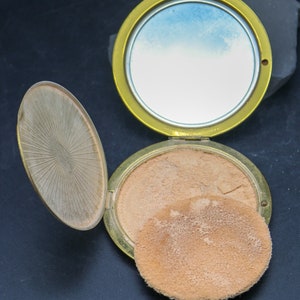 Vintage Lin Bren "oes" Powder Compact - Order of Eastern Star Compact ...