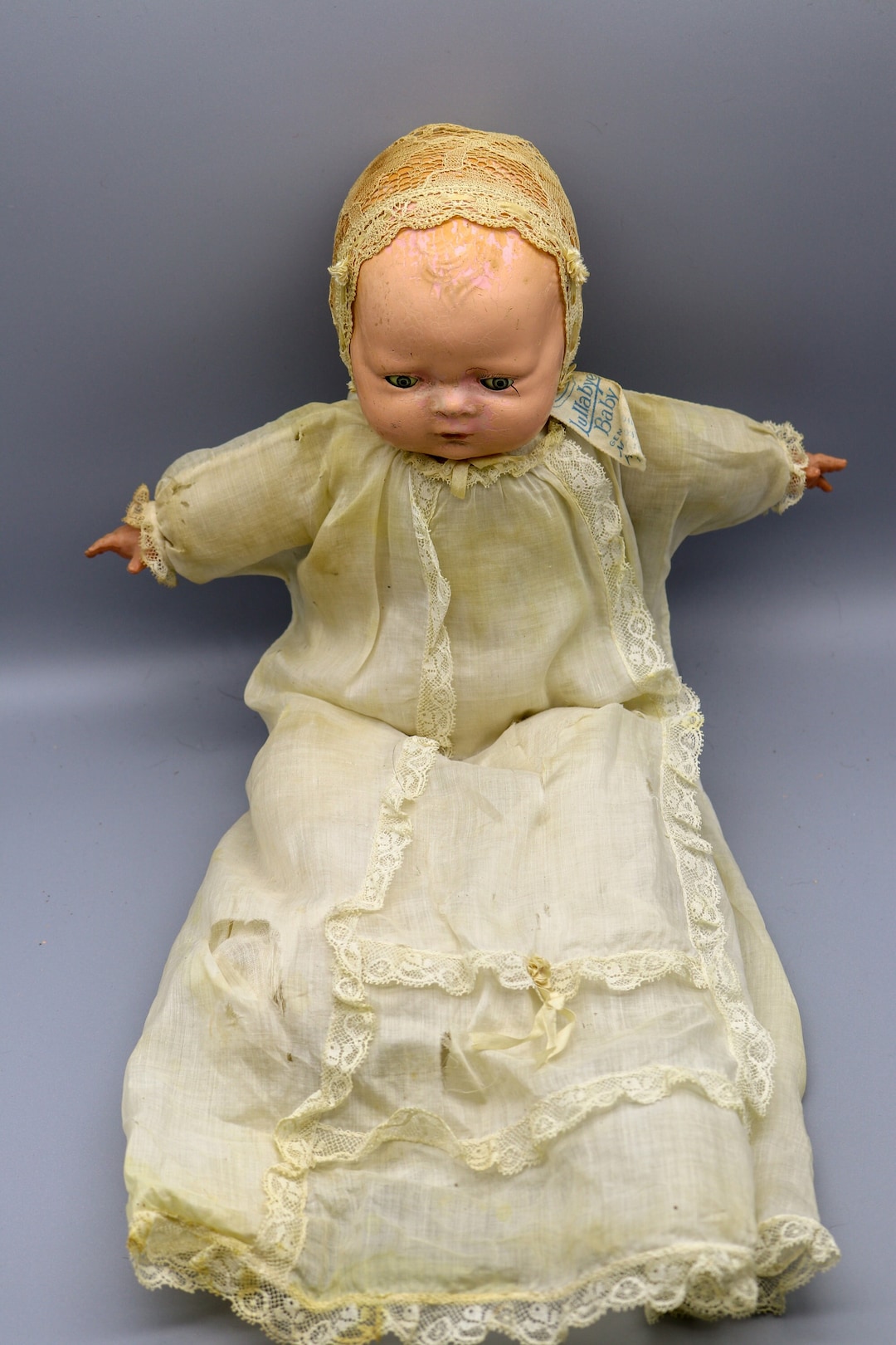 Antique Madame Hendren Lullabye Baby Doll: 1920s Composition Doll With ...