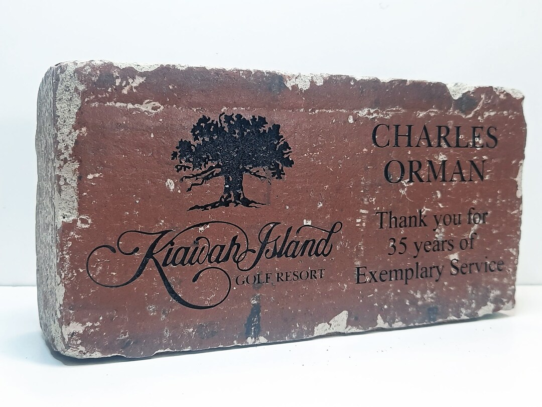 Masonry Business Logo Insignia Custom Engraved Personalized Brick ...