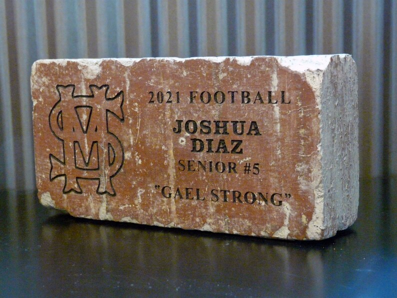 Athletic Sport Award Engraved Brick for Individual Award or Team Event ...