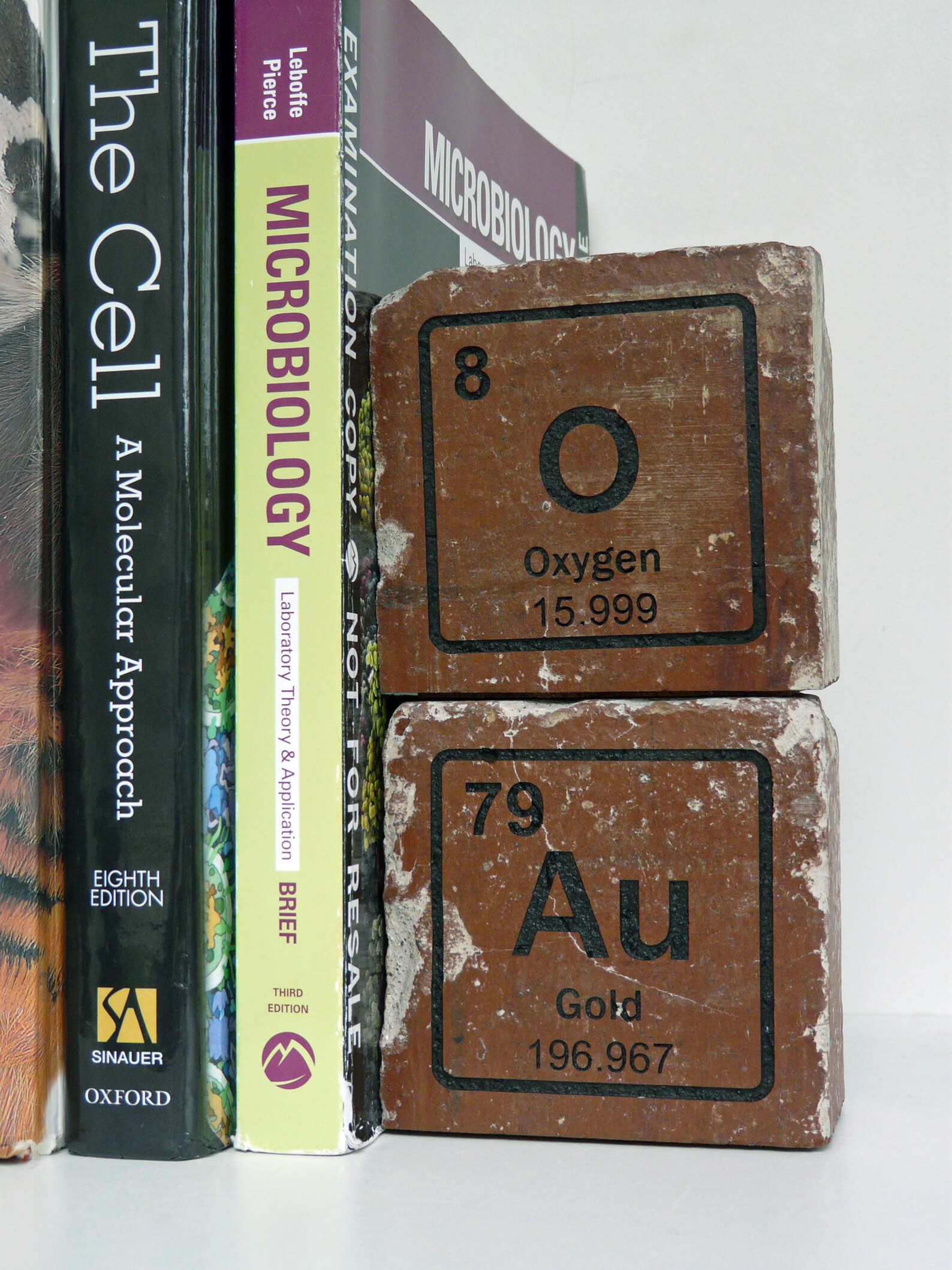Periodic Table of Elements Engraved Brick Bookend Home Decor - Etsy