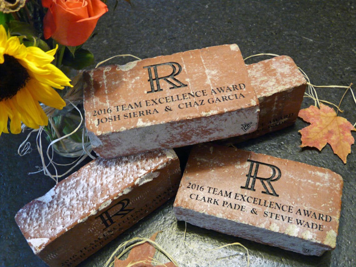 Company Logo Custom Engraved Brick - Etsy