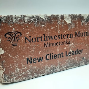 Custom Business Award Engraved Brick for Employee Recognition or Gift ...