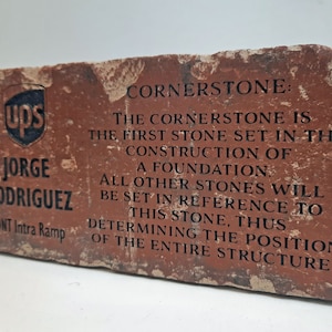 Custom Business Award Engraved Brick for Employee Recognition or Gift ...