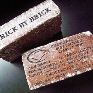 Athletic Sport Award Engraved Brick for Individual Award or Team Event ...