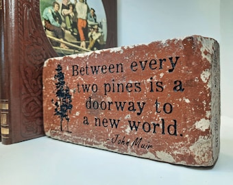 John Muir Quote on Wood between Every Two Pines is a Doorway to a New ...
