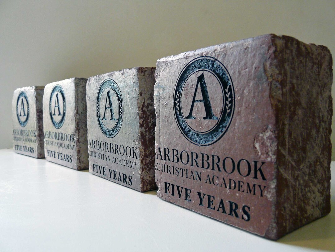 Special Recognition Engraved Award Brick With Logo - Etsy