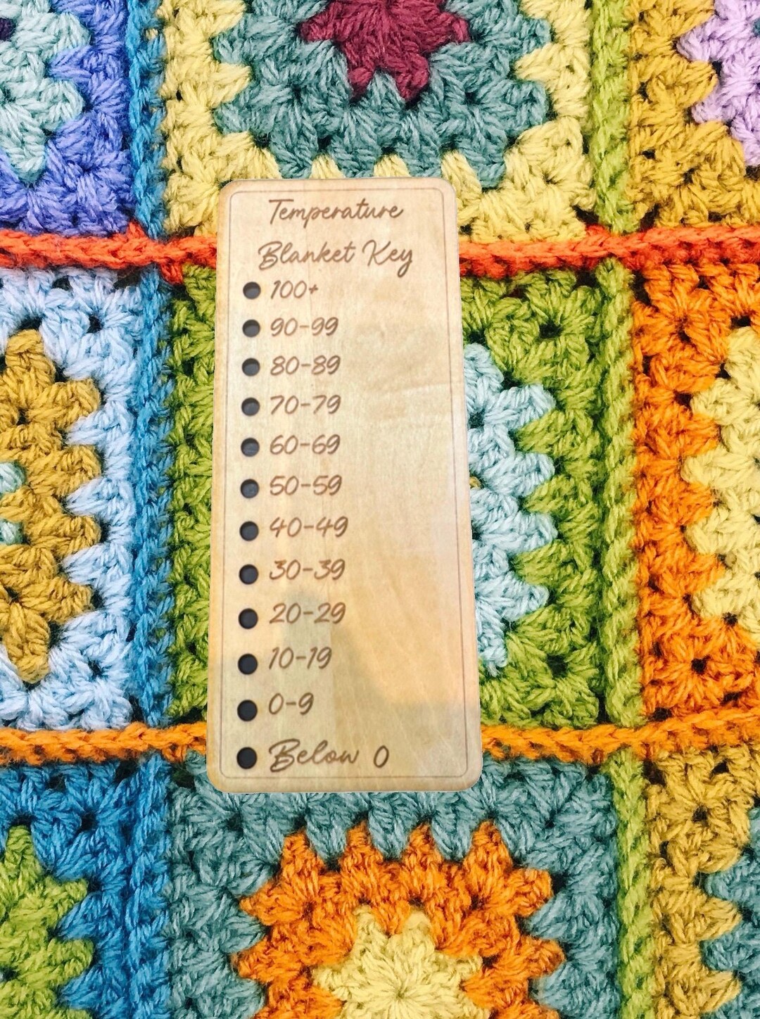 Temperature Blanket Key - Etsy