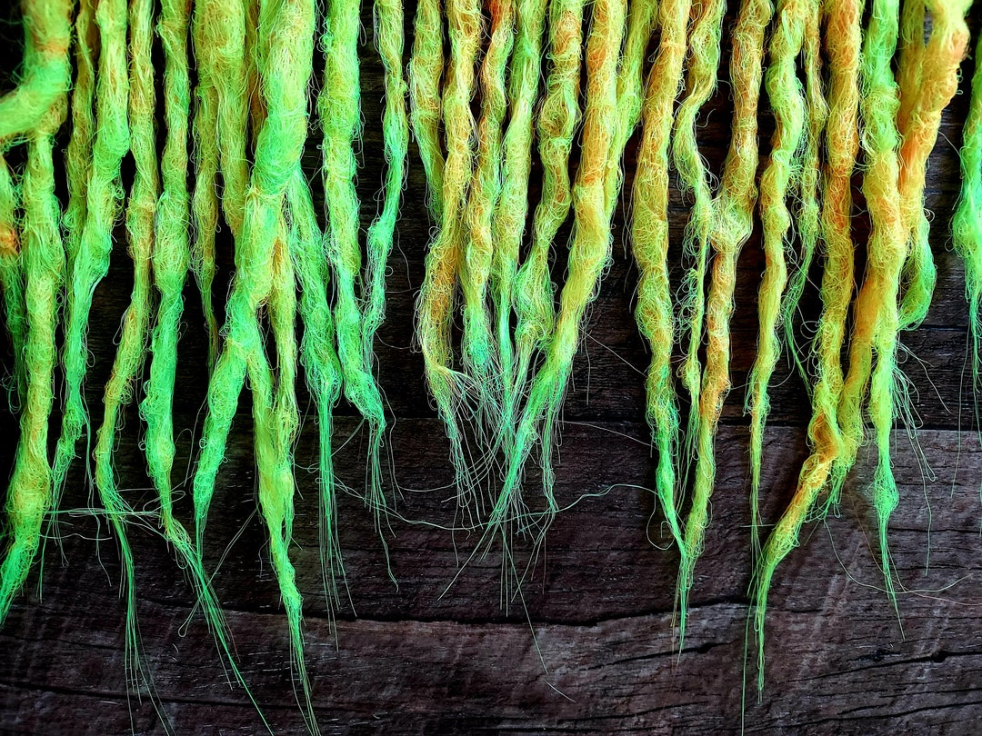 Se(single Ended) UV Yellow Cyberpop Dreads, Yellow Dreads, Fishnet ...
