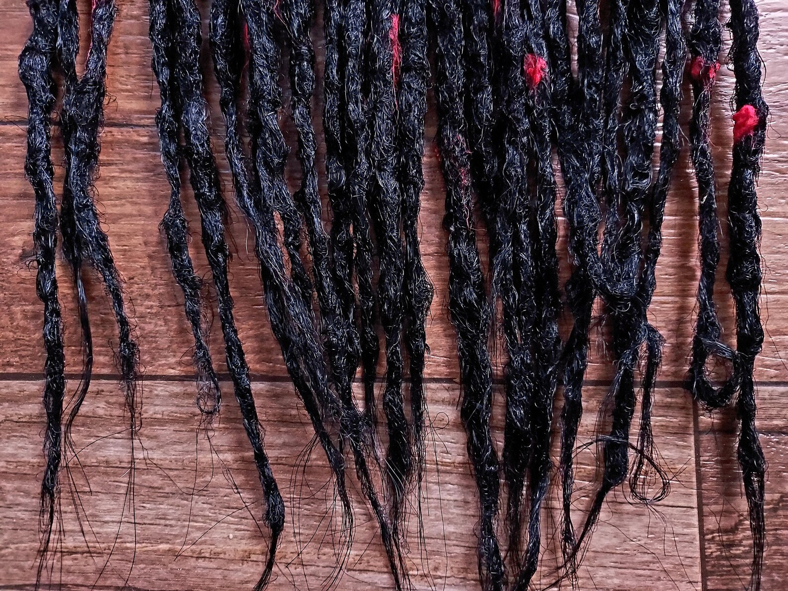 Sesingle Endedblack and Red Dreads Black and Red Dreads - Etsy