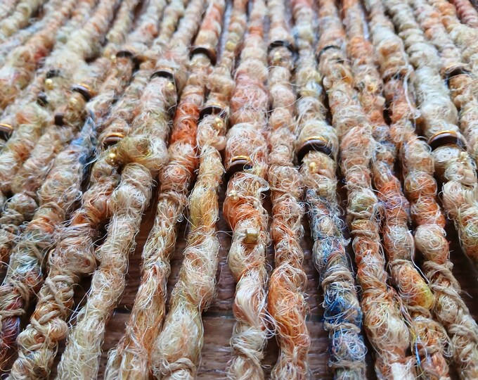 SE (single Ended) Quartz Dreads , Orange Dreads, Festival, Wool Dreads ...