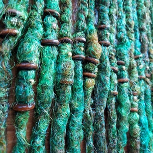 SE Green Nymph Dreads, Neon Green, Woodland, Cottage Core Dreads, Green ...