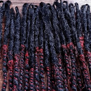 Sesingle Endedblack and Red Dreads, Black and Red Dreads, Wool, Spooky ...