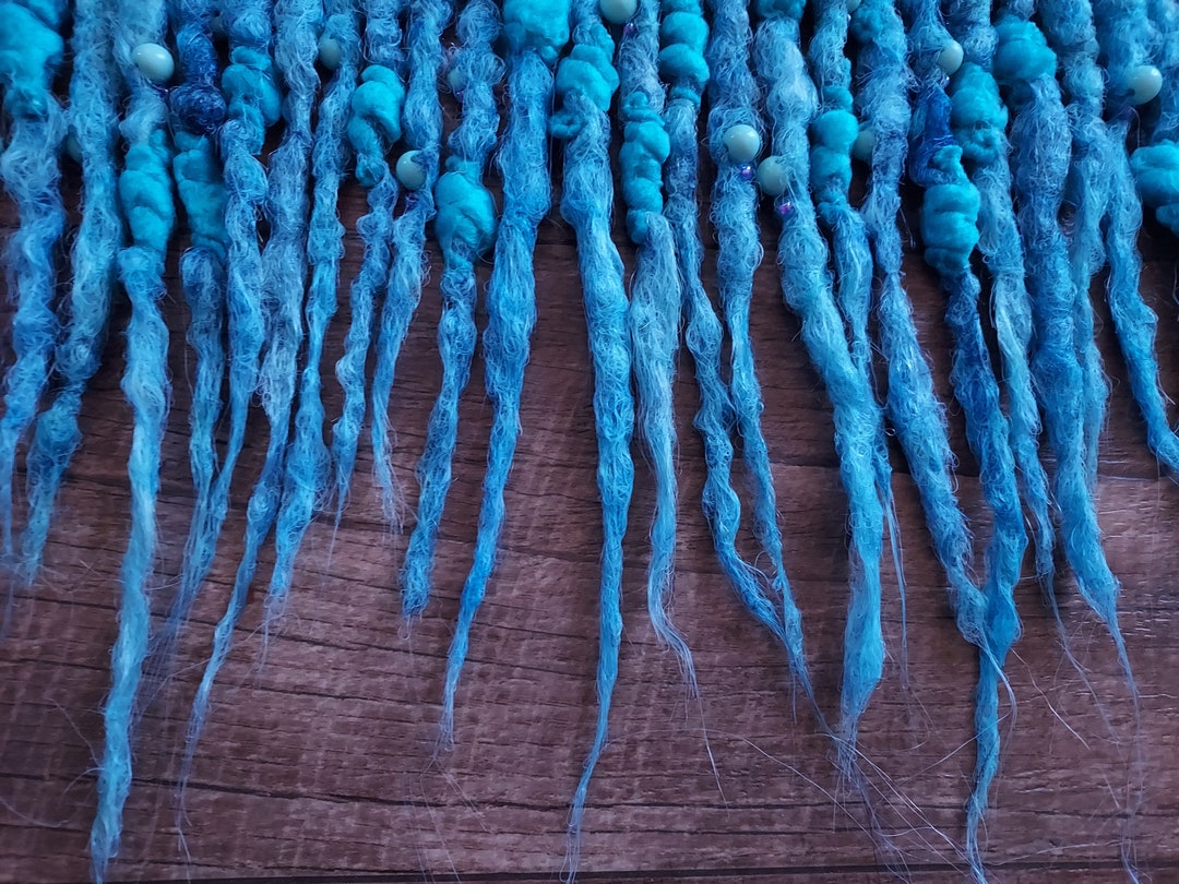 Se(single Ended) Blue Razzberry Taffy Dreadlocks, Blue Dreads, Candy ...