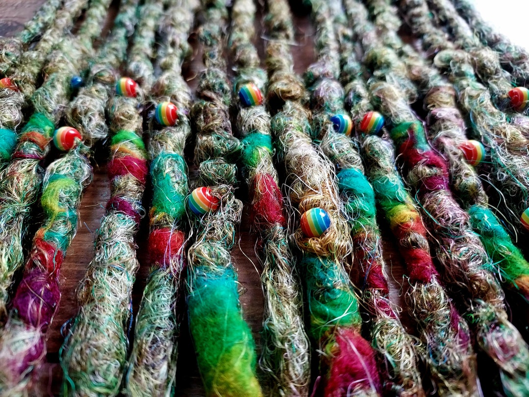 Se(single Ended) Rainbow Forest Nymph, Rainbow Dreads, Green Dreads ...