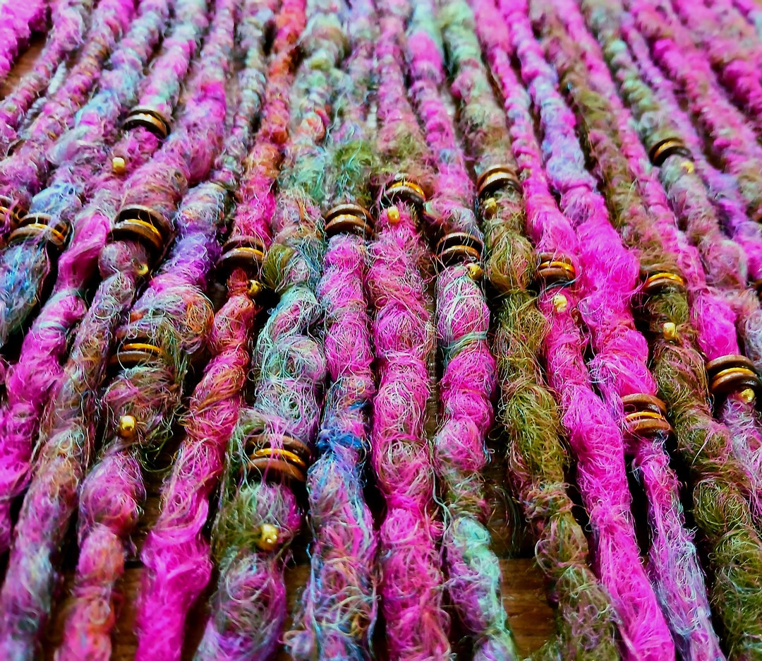 Se(single Ended)gypsy Wagon Dreads, Green Dread, Magenta Dreads, Dread ...