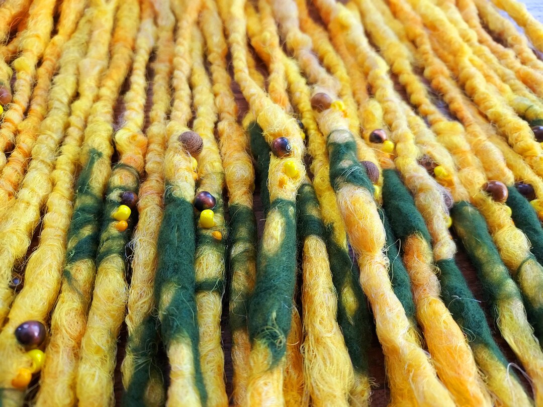 Se(single Ended) Summer Sunflower Dreads, Orange Dreads, Yellow Dreads ...