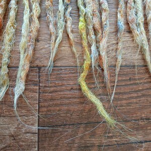 SE (single Ended) Quartz Dreads , Orange Dreads, Festival, Wool Dreads ...