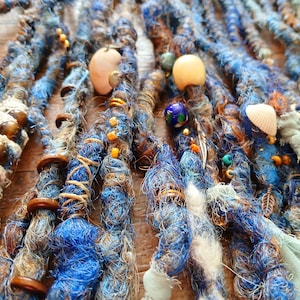 20 Dreads SE (single Ended Synthetic Dreads) Oceanic Set, Blue Dreads ...
