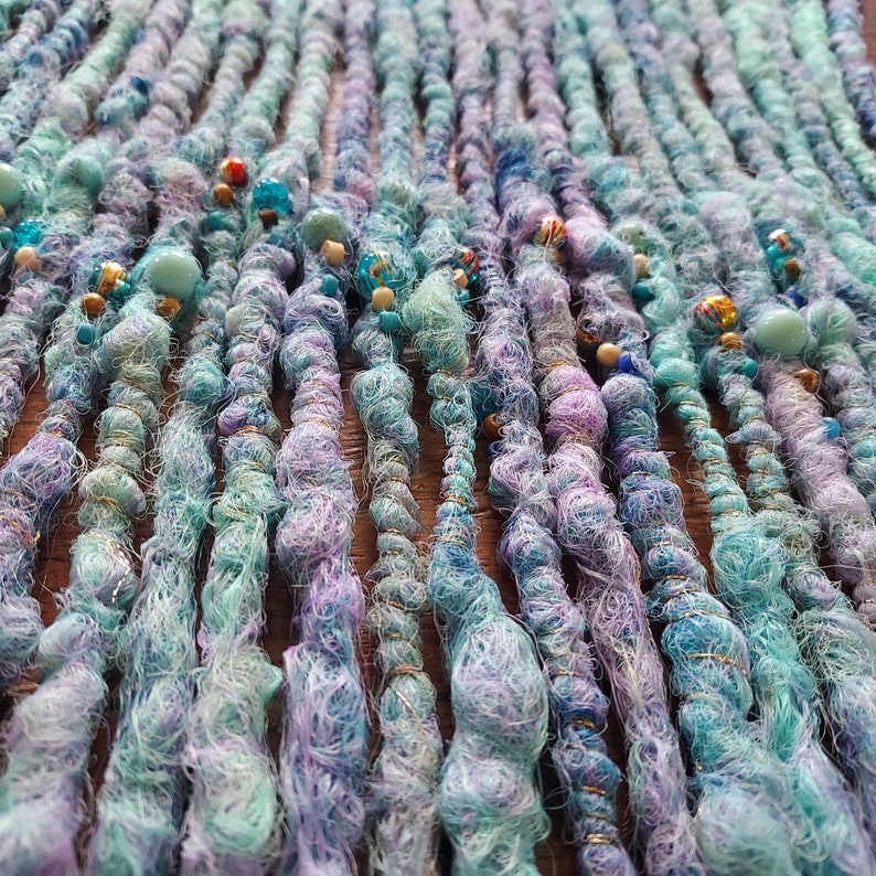 SE (single Ended )kawaii Mermaid Dreads, Pastel Dreads, Vegan, Lavender ...