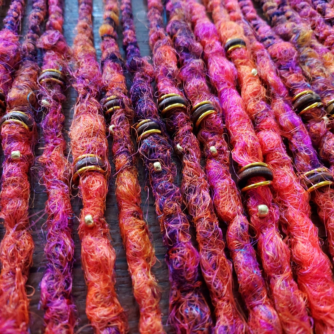 Sesingle Ended Solar Flare, Orange Dreads, UV Reactive, Neon Dreads ...