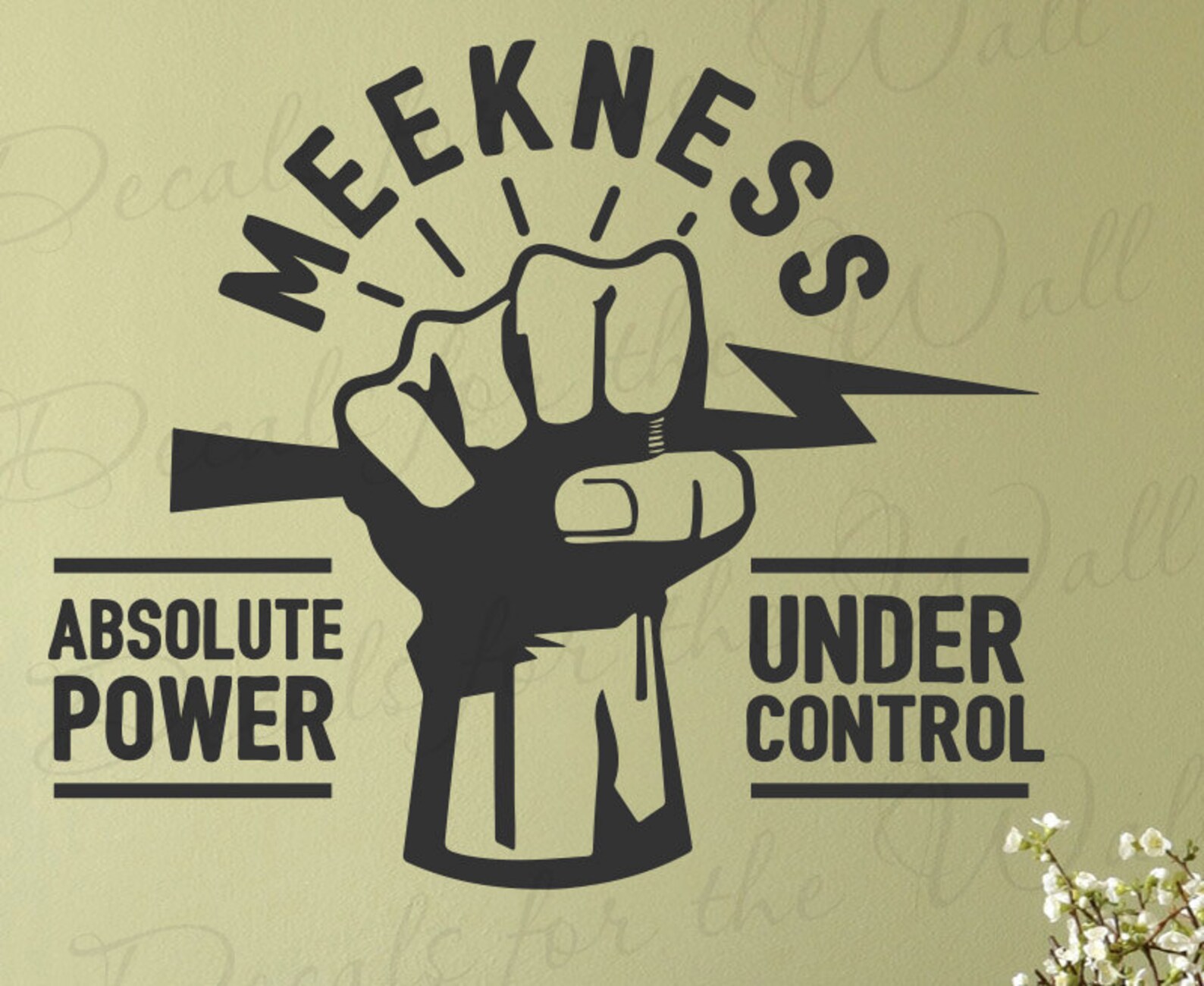 Meekness Absolute Power Under Control Mathew 5:5 God Bible - Etsy