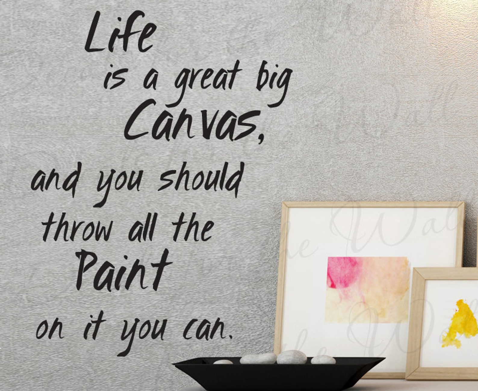 Life Great Big Canvas Paint Painting Inspirational - Etsy