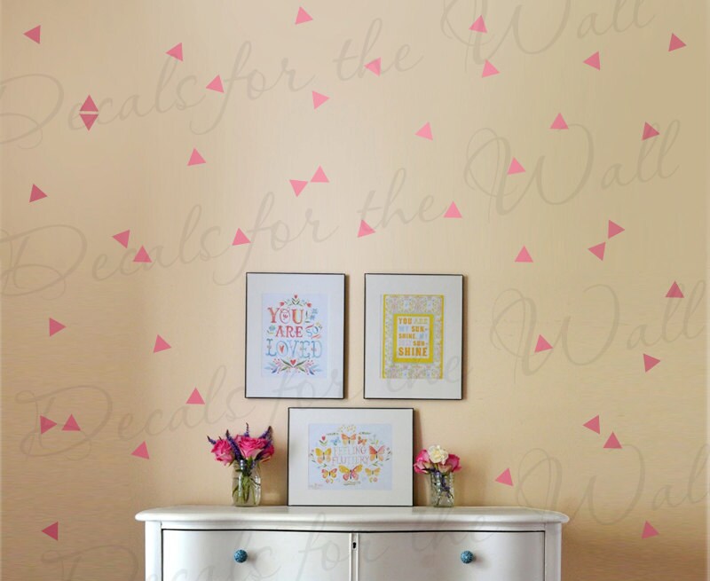 Triangle Wall Mural Decals Vinyl Graphic Geometric Shapes - Etsy