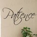 Patience Inspirational Home Motivational Living Room Religious God ...