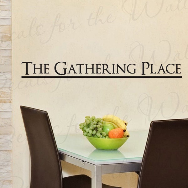 The Gathering Place Wall Decal - Etsy