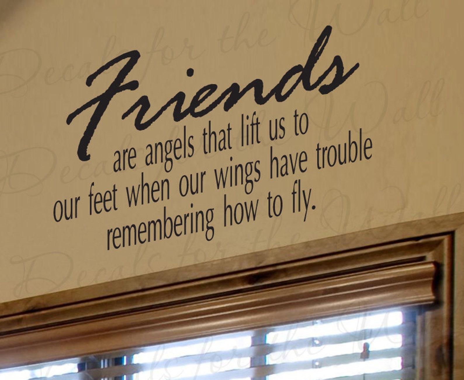 Friends Are Angels That Lift Us Our Feet Friendship Large Wall - Etsy