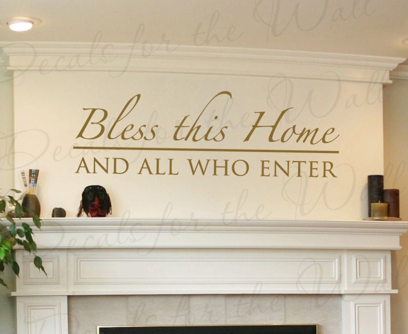 Bless This Home and All Who Enter Entryway Welcome Home Entry | Etsy