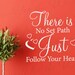 There No Set Path Just Follow Your Heart Inspirational Kid Large Wall ...