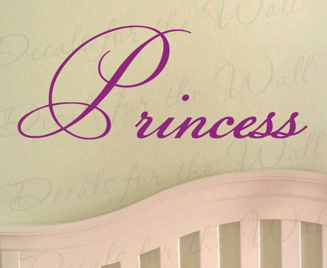 Princess Girl Room Kids Baby Nursery Decorative Adhesive Vinyl Sticker ...