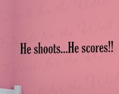He Shoots He Scores Basketball Soccer Boy Sports Themed Kid - Etsy