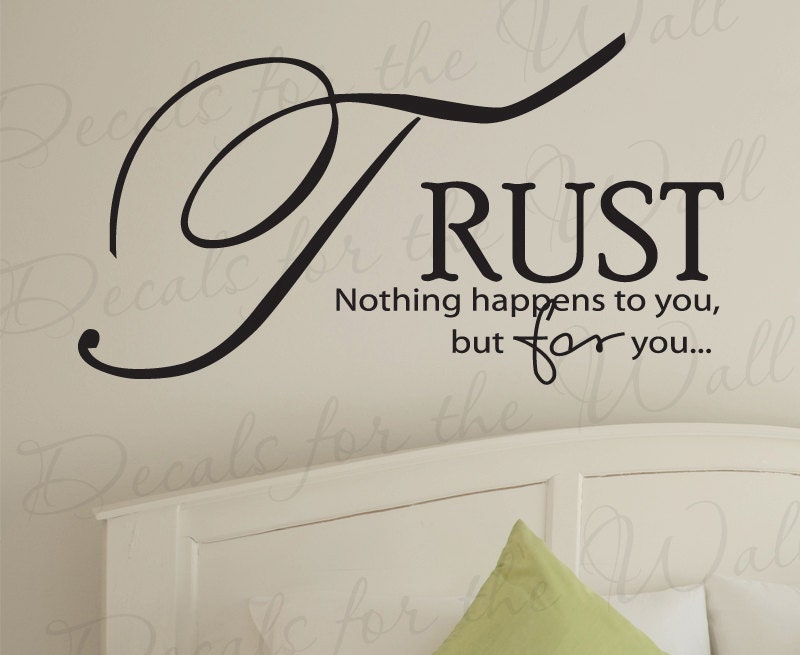 Trust Nothing Happens You But for Inspirational Home Religious | Etsy