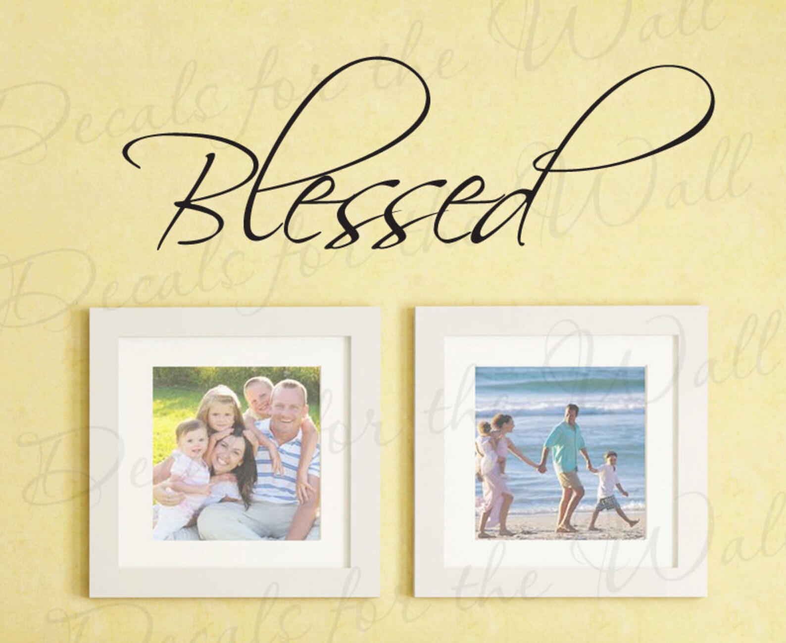 Blessed Inspirational Home Motivational Living Room Kid Family ...