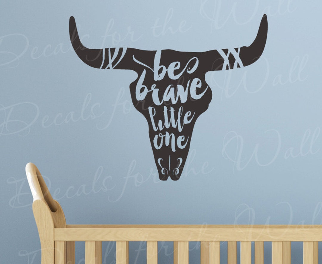 Be Brave Little One Wall Decal Sticker Quote Vinyl Art Kid Room Decor ...
