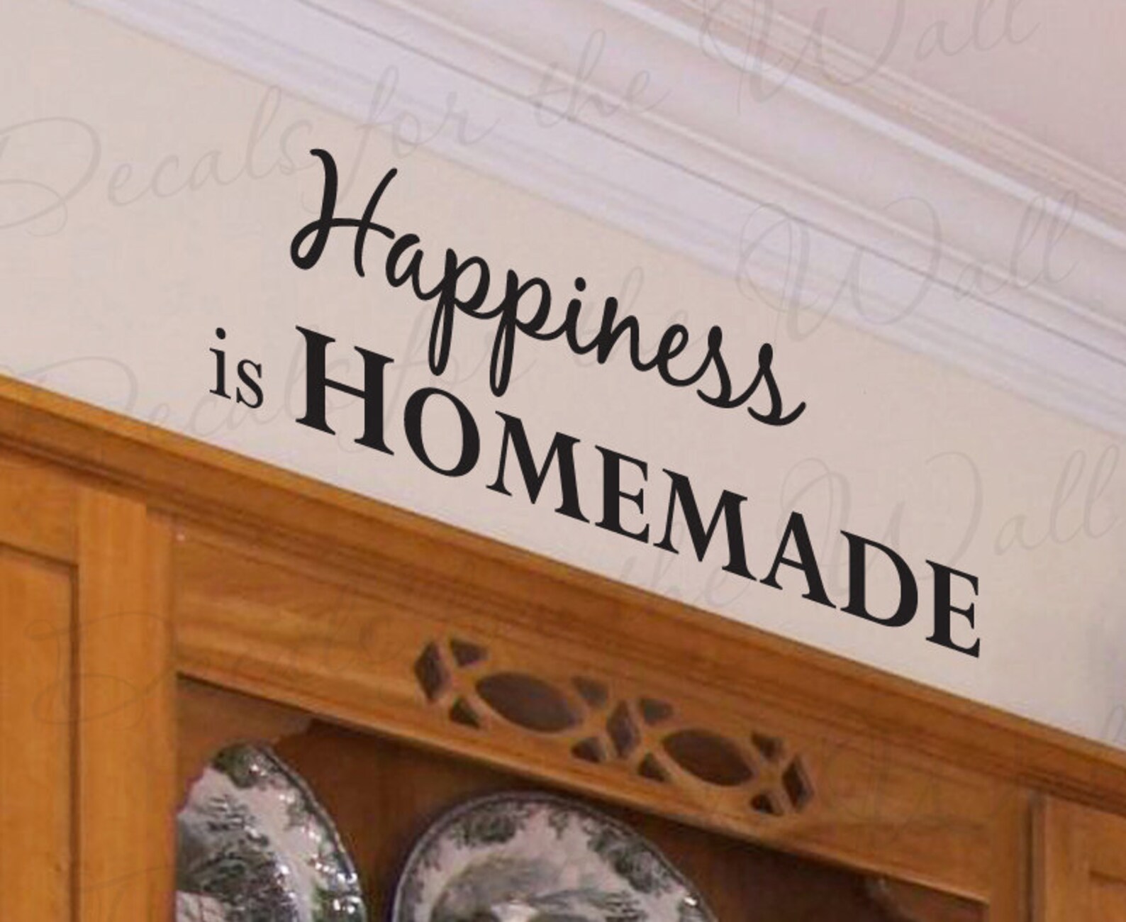 Happiness Homemade Kitchen Kitchen Dining Room Mom Quote Decal - Etsy