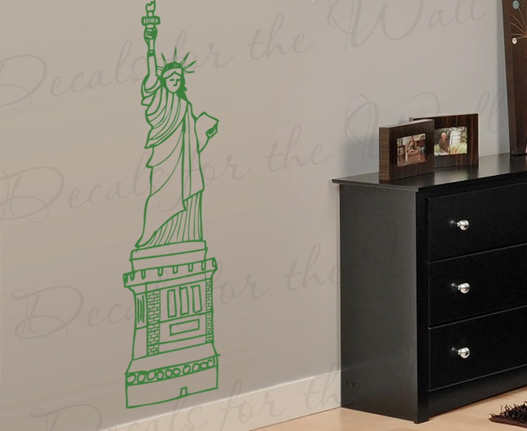 Statue of Liberty Wall Decal Detailed Vinyl Realistic Graphic New York ...